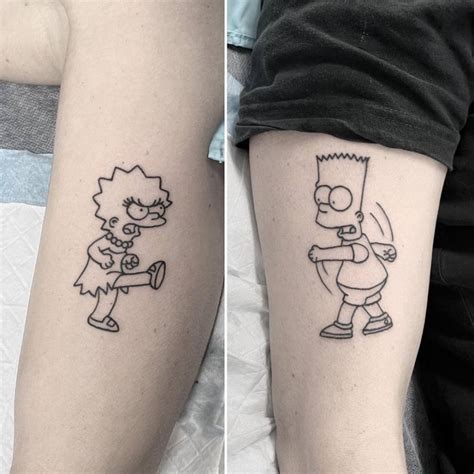 Share 67 Bart And Lisa Simpson Tattoo Latest Incdgdbentre