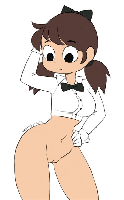 Rule 34 Bibi Nebularts Big Breasts Big Hips Bottomless Brown Hair Button Up Shirt Gloves