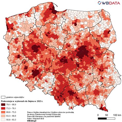 Wybory 2023 Mapy WB Data