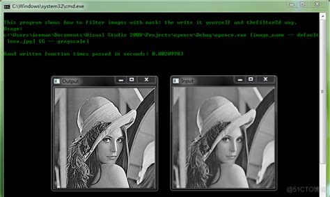 opencv 图像像素值矩阵掩膜操作之锐化滤波 51cto博客 opencv 矩阵