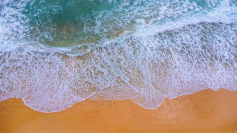 Beautiful Sea Waves And White Sand Beach In The Tropical Island Soft