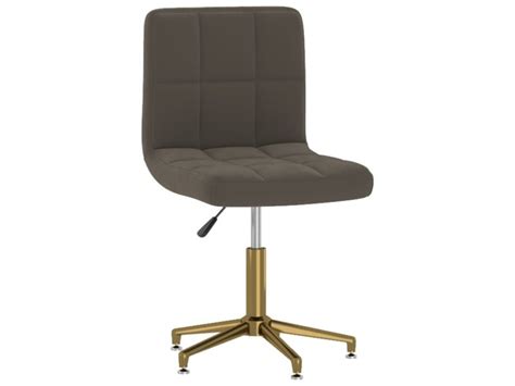 SOLDES 2024 Chaise pivotante de bureau gris foncé velours pas cher