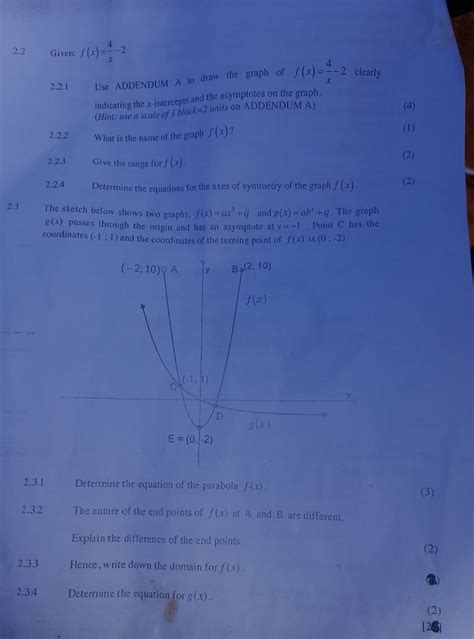 solved 2 2 given f x x4−2 2 2 1 use addendum a to draw the