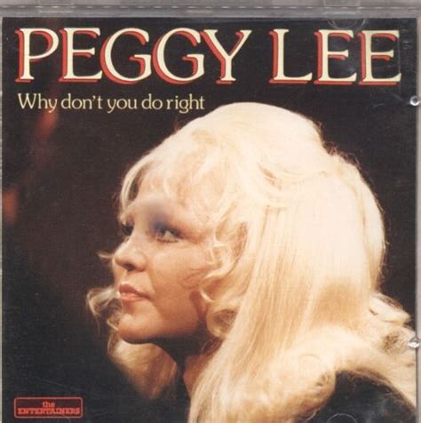 Peggy Lee Why Don T You Do Right CD 001 EBay