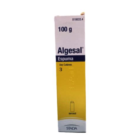 Algesal Mg G Mg G Espuma Cutanea Envase A Presion G