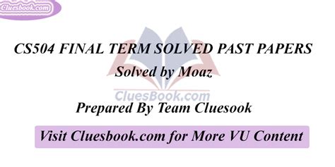 Cs Introduction To Computing Final Term Past Papers