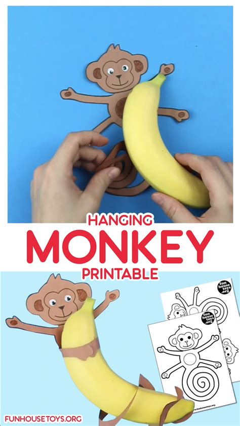 Hanging Monkey Printable Craft Artofit