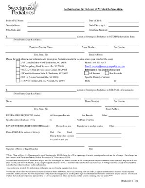Fillable Online Authorization For Disclosure Of Protected Information
