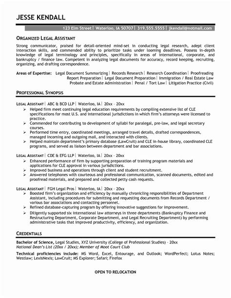 48 Best Legal Assistant Resume Samples For Your Application