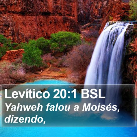 Levítico 20 1 BSL Yahweh falou a Moisés