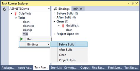 Using Gulp Js And The Task Runner Explorer In Visual Studio