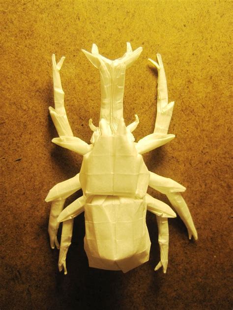 Origami Samurai Helmet Beetle Designed By Benoit Zenker M Flickr