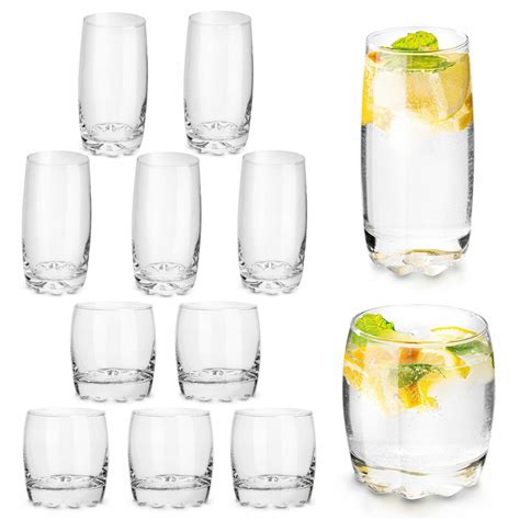 6 6 ZESTAW SZKLANEK do WODY NAPOJÓW szklanki do DRINKÓW komplet 300