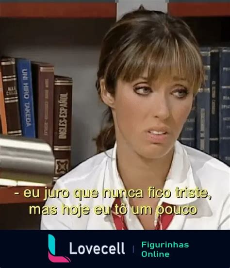 Figurinha RBD Eu Juro Que Nunca Fico Triste Mas Hoje Para