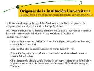 2 Origenes De Las Universidades PPT