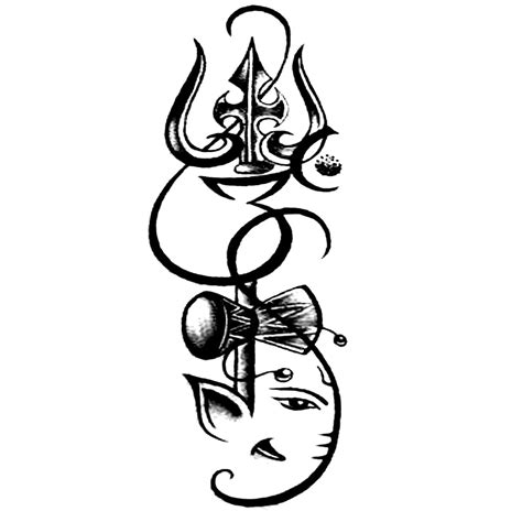 Pencil Drawing Of God Shiva Ganesha Trishul Ganesh Tattoovorlagen