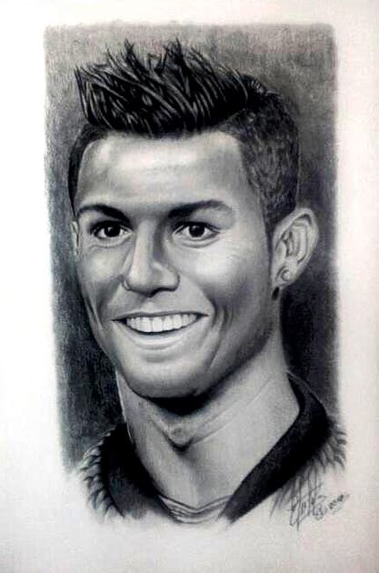 Drawing The Footballer Cristiano Ronaldo CR7 Drawing Created With