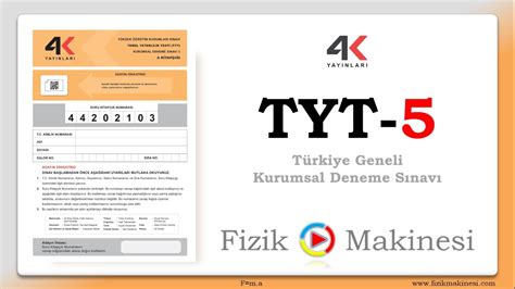 4K TYT Türkiye Geneli Kurumsal Deneme Sınavı 5 2022 YouTube