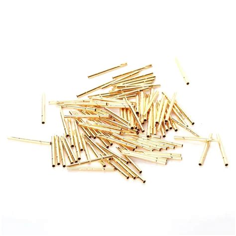100pcs Spring Pressure Test Probe Pogo Pins R75 3S Needle Tube Dia 1