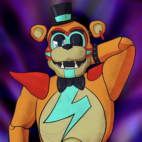 Fnaf Glamrock Freddy V2 5x7in Art Print Ph