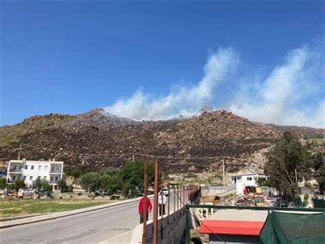 BODRUM DA MAKİLİK VE OTLUK ALANDA ÇIKAN YANGIN SÖNDÜRÜLDÜ BODRUM