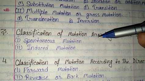 Mutation Definition Types Gene Mutation Point Mutation Molecular Level
