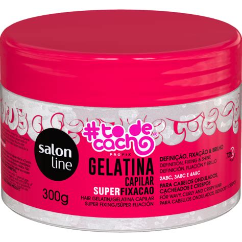 Salon Line Todecacho Gelatina Capilar Super Fixacao 300g Salon Line