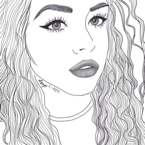 Dibujos De Chicas Tumblr Para Colorear
