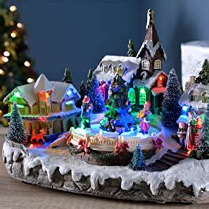 WeRChristmas Pre Lit LED Musical Animated Christmas Village Scene