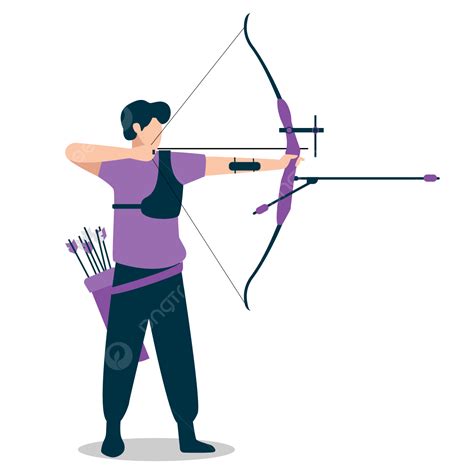 Tiro Con Arco Ilustración Vectorial PNG dibujos Tiro Con Arco