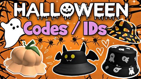 100 Halloween Accessory Codes IDs For Brookhaven Bloxburg NEW