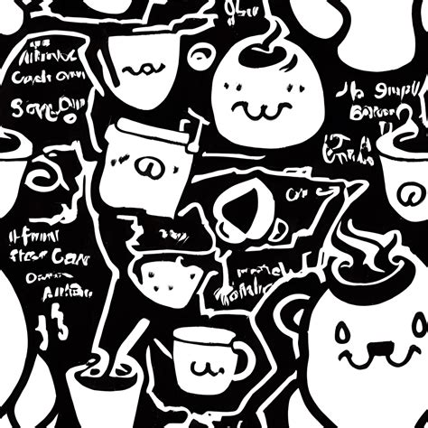 Ausmalbild Kawaii Coffee Drinks Im Cartoon Stil Creative Fabrica