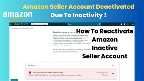 How To Reactivate Amazon Seller Account Amazon Seller Account