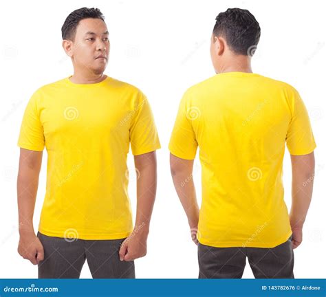 Yellow Shirt Design Template Stock Photo Image Of Presentation