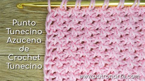 Punto Tunecino Azucena De Crochet Tunecino Paso A Paso Patronarte
