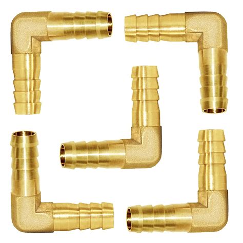 Joywayus 5Pcs 3 8 10mm Hose ID Hose Barb 90 Degree L Right Angle Elbow