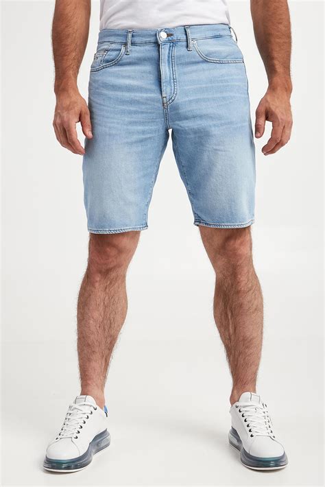 Spodenki męskie jeansowe ARMANI EXCHANGE Błękitny Regular 3RZJ65 Z1SSZ