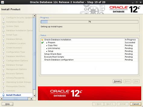 installing oracle database software and creating a database
