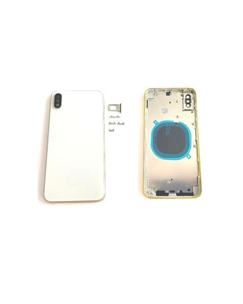 Carcasa Central O Chasis Con Tapa Trasera Para Iphone Xs Max Blanco