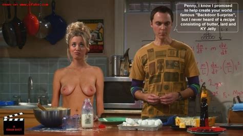 Post 1049402 A Kram Shot Fakes Jim Parsons Kaley Cuoco Penny Sheldon