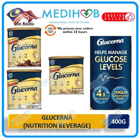 Glucerna 400g Diabetes Specific Formula Vanilla Wheat Chocolate