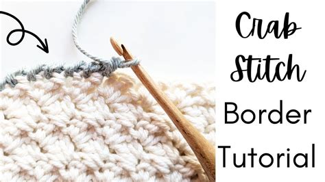 How To Crochet The Crab Stitch Border Step By Step Easy Crab Stitch