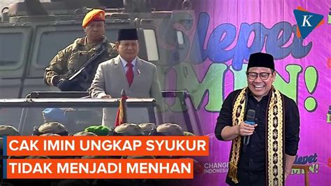 Cak Imin Untung Saya Enggak Jadi Menhan Masa Cuma Dapat Nilai 11 Dari