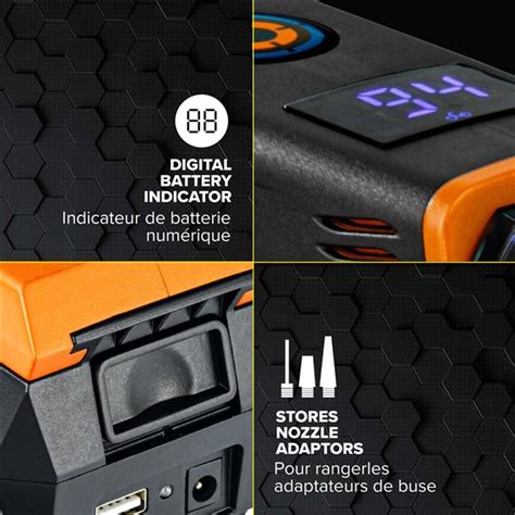 Gonfleur De Pneu Rechargeable Bullseye Pro Psi Orange Rona