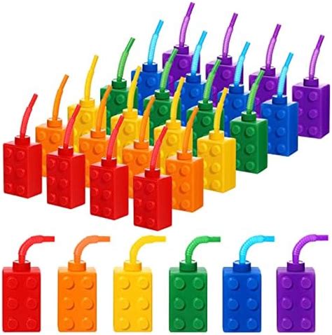Sawysine Vasos De Bloques De Construcci N Tazas Reutilizables De 10