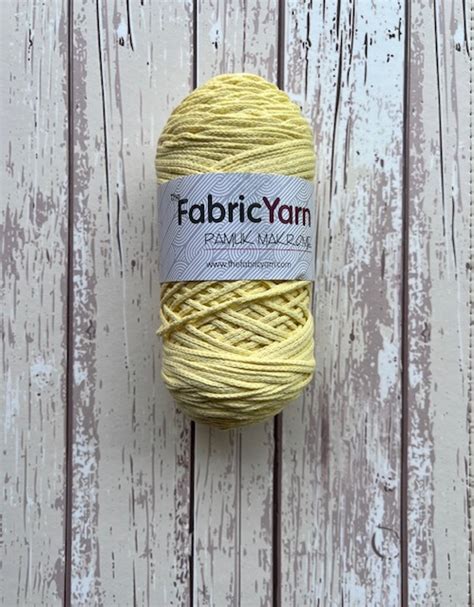 CORDÓN MACRAME 150 MTS AMARILLO CLARO Trapillo para Crear