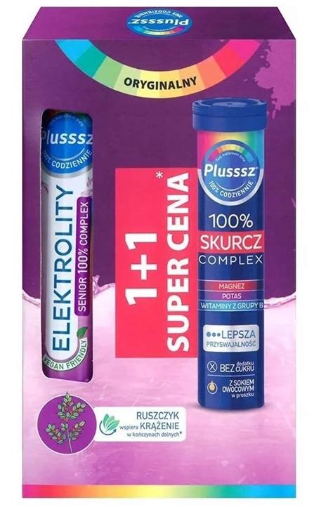 PLUSSSZ ELEKTROLITY SENIOR 100 SKURCZ COMPLEX 24 20 Tabletek