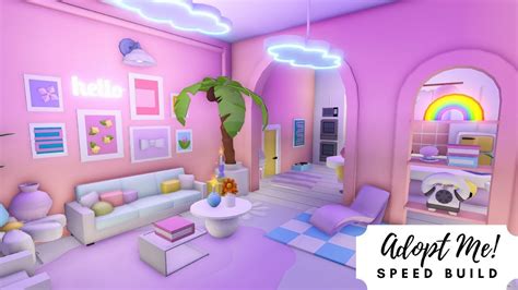 Aesthetic Preppy Pastel Bunker House Speed Build Roblox Adopt Me