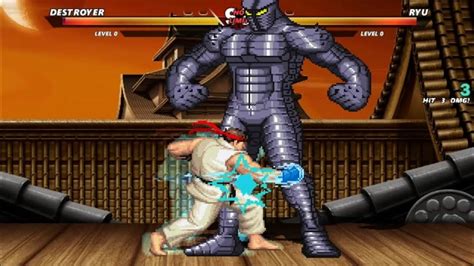 Destroyer Vs Ryu High Level Insane Fight Youtube