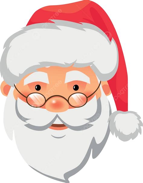 Ikon Santa Claus Ikon Menghadapi Ikon Santa Claus Vektor Ikon Wajah